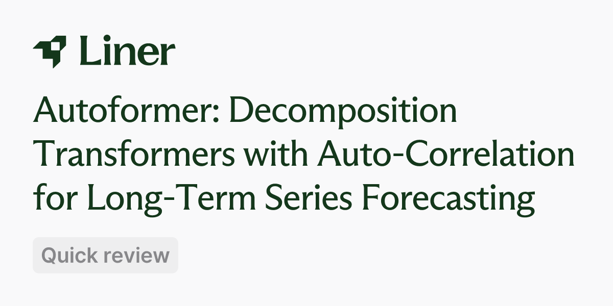 Autoformer: Decomposition Transformers with Auto-Correlation for Long ...