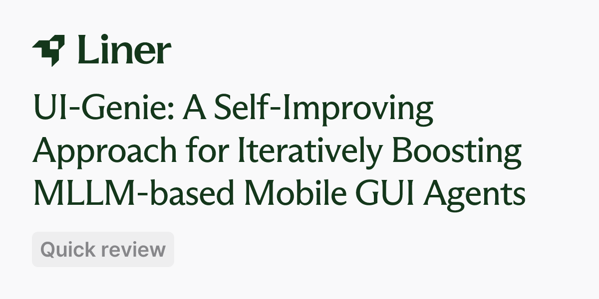 UI-Genie: A Self-Improving Approach for Iteratively Boosting MLLM-based ...